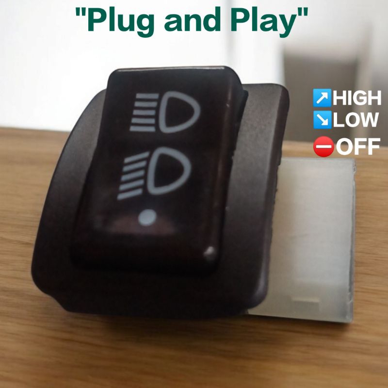 Plug and Play Headlight Tri- Switch for Skydrive 125,smash,nex,wave ...