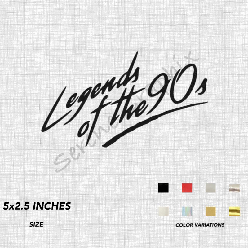 Legends of The 90s Sticker - Waterproof Cut Out Sticker | Shopee ...