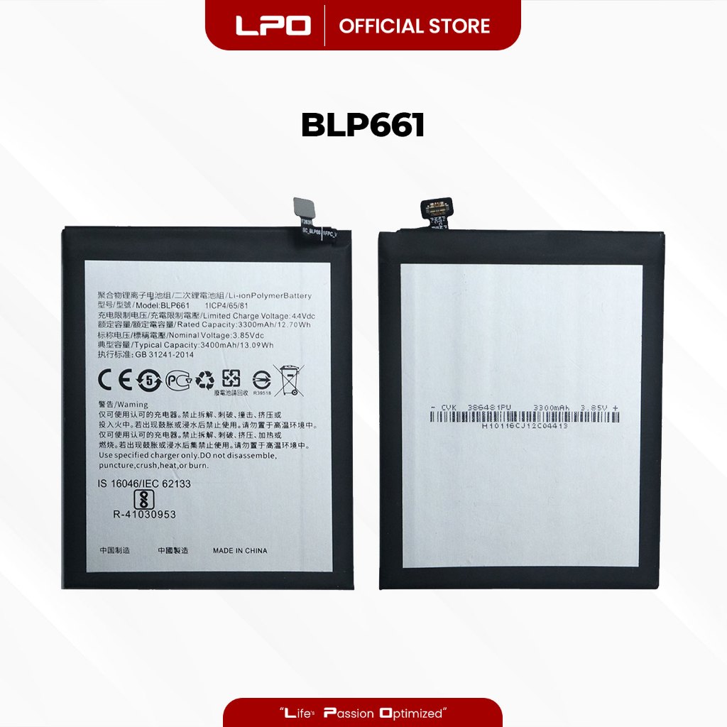 LPO Replacement Type Battery For Op. po F7 BLP661 | Shopee Philippines