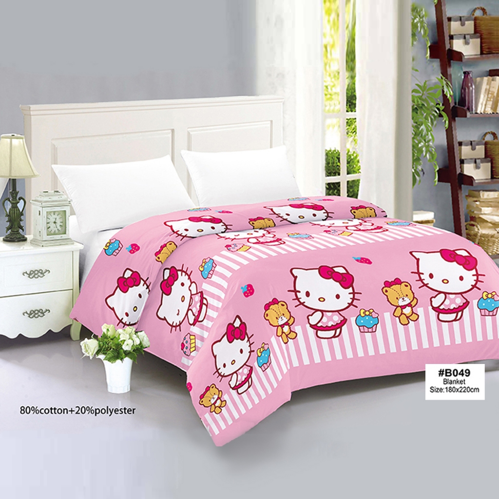 COD Simple Bedsheet Blanket Kumot Habol Poly Cotton Only a Blanket ...