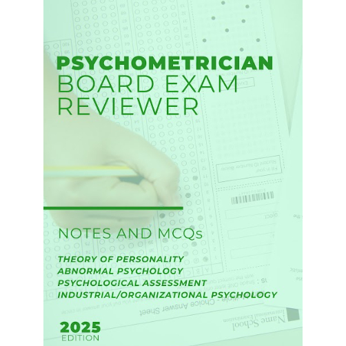 Psychometrician Reviewer (2025): Board Exam Reviewer (Notes and MCQs ...
