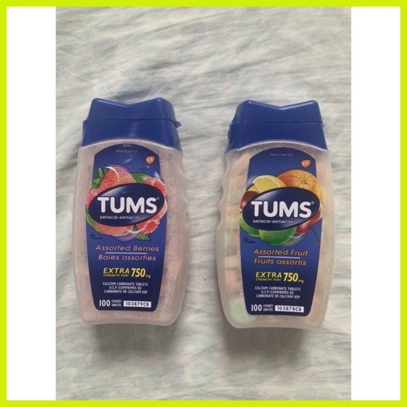 Tums Antacid Extra Strength 750mg 100 chewable tablets IMPORTED from US ...