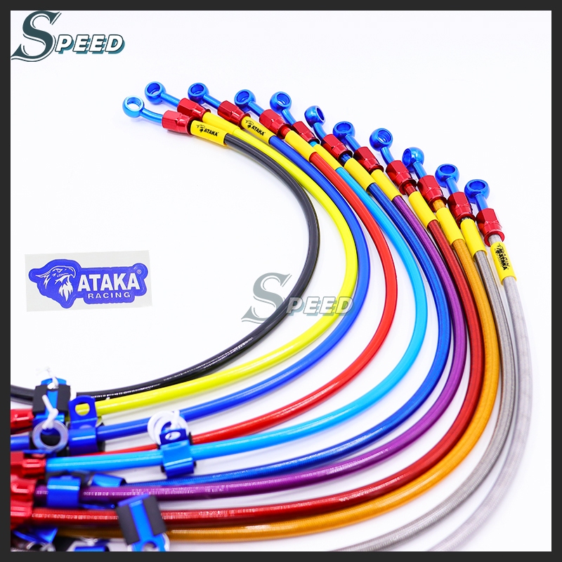 ATAKA BRAKE HOSE FRONT 100CM/REAR 60CM for MIO, NMAX, AEROX, M3, MXI ...