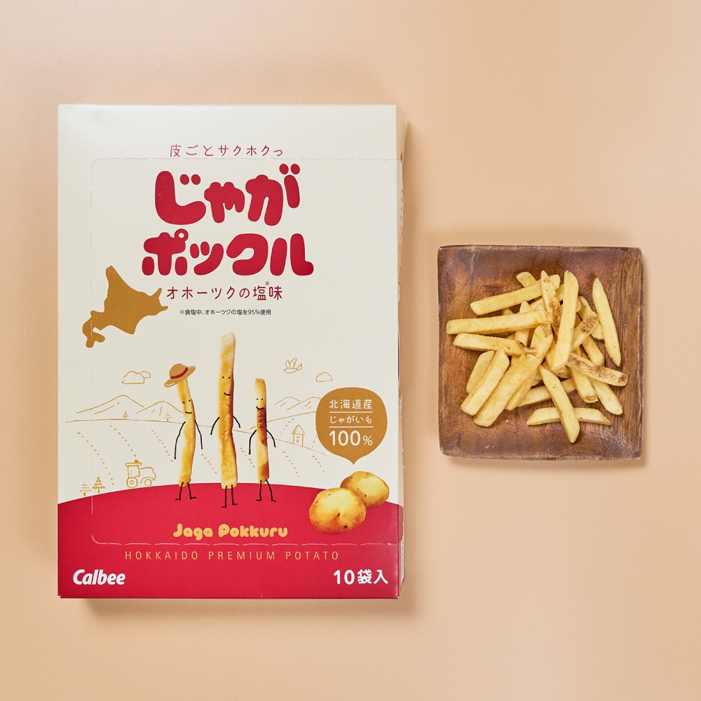 The skin is crispy Potato 「Jaga Pokkuru」 Okhotsk Salt Flavor (18g x 10 ...