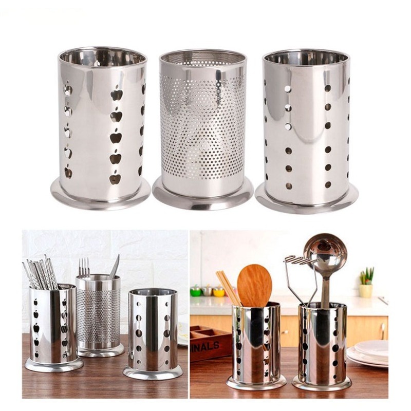 【HOT】304 Stainless Steel Utensils Organizer Chopsticks Spoon Holder ...