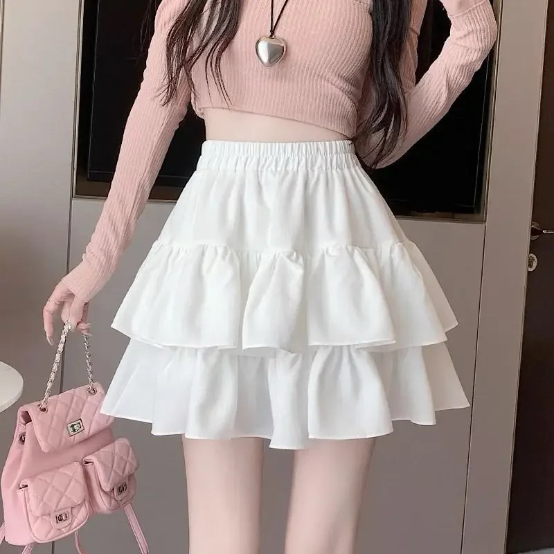Korean Skirt Ruffles with Inner Short | Shopee Philippines