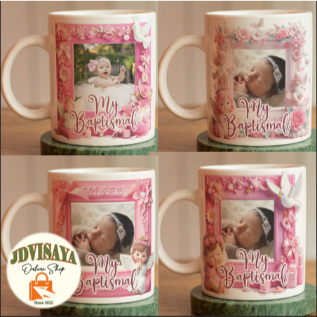 My Baptismal / Christening Design Mug with Motorcycle Design / Name Mug ...