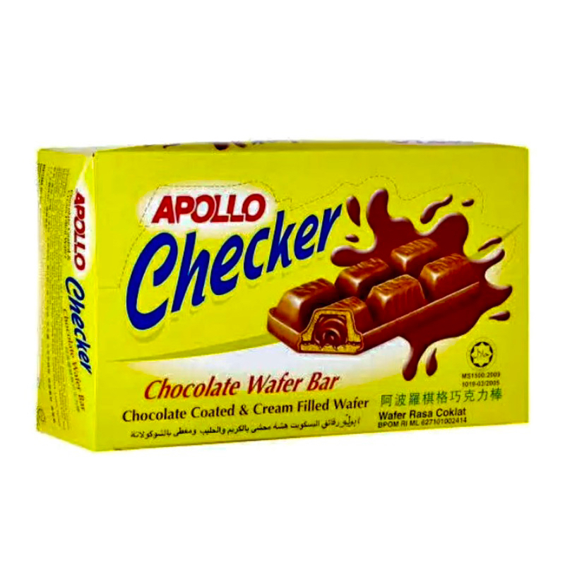 Apollo Checker wafer chocolate yellow best seller | Shopee Philippines