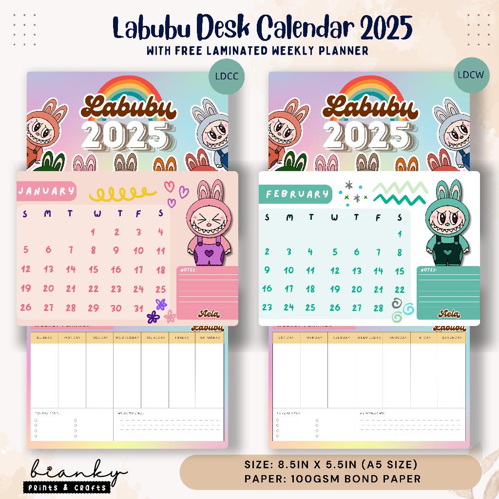 Labubu 2025 Desk Calendar with FREE Weekly Planner | Shopee Philippines