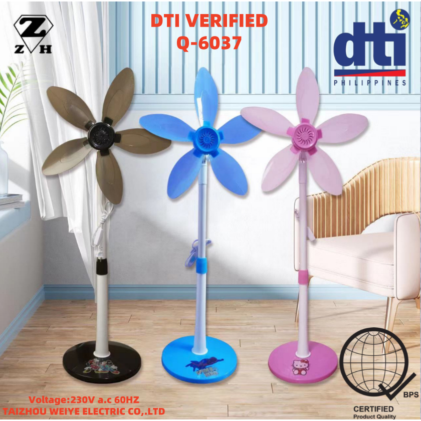 ZH Spiderman/Hello Kitty Stand fan 5 Blades Portable Stand fan ...
