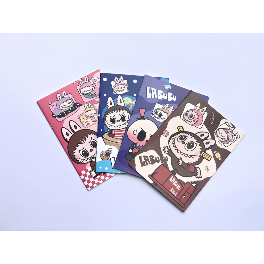 LABUBU Student's Horizontal Line Cartoon Diaries (16 SHEETS) | Shopee ...