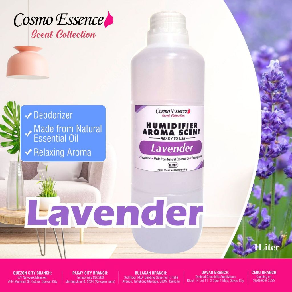 Humidifier Aroma Lavender Scent 1 Liter Made from Natural Essential Oil ...
