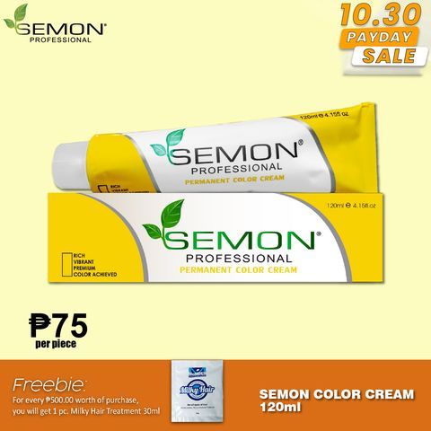 Semon Color Cream Intense Ash 120ml | Shopee Philippines