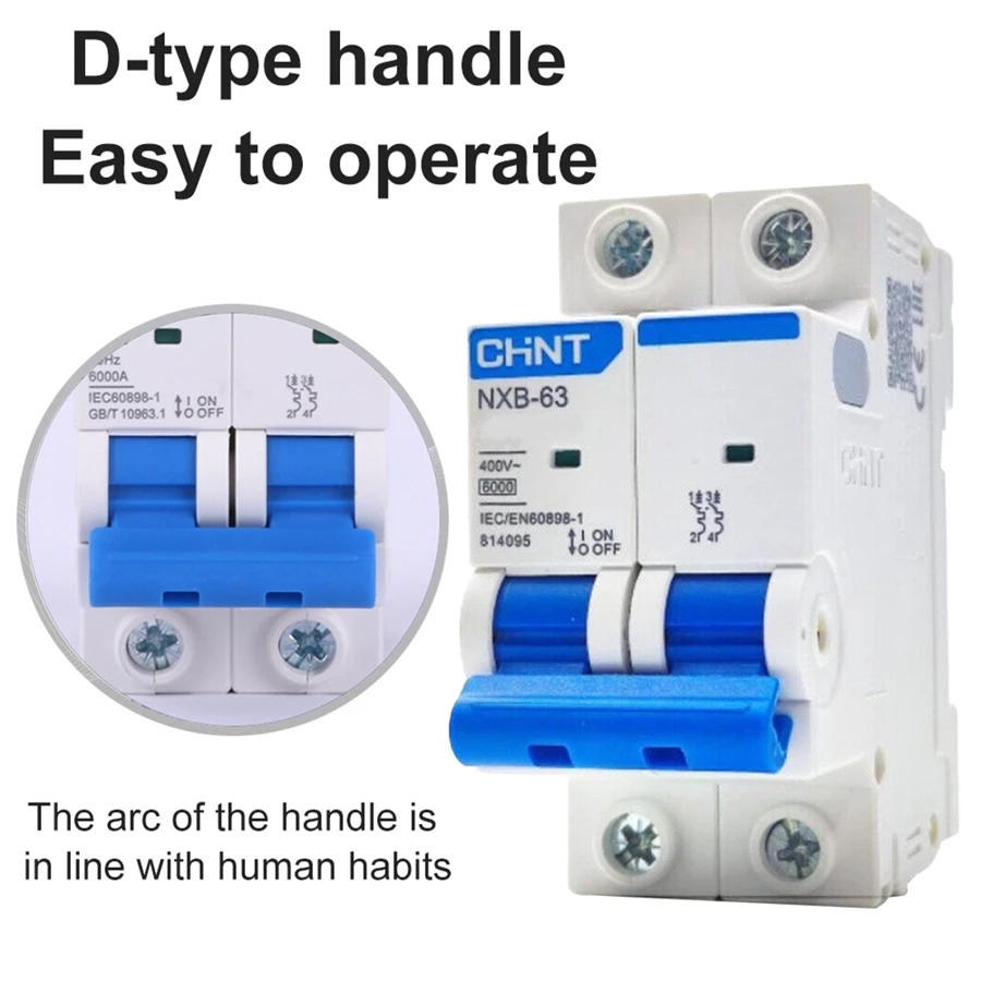 CHINT Electric Circuit Breaker NXB-C63/2P (16A-63A) | Shopee Philippines