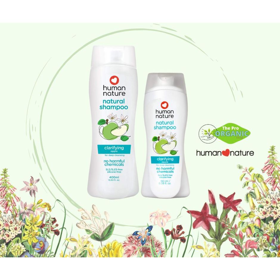 Human Nature's Clarifying Shampoo - 99.98% Natural | Vegan SLS/SLES ...
