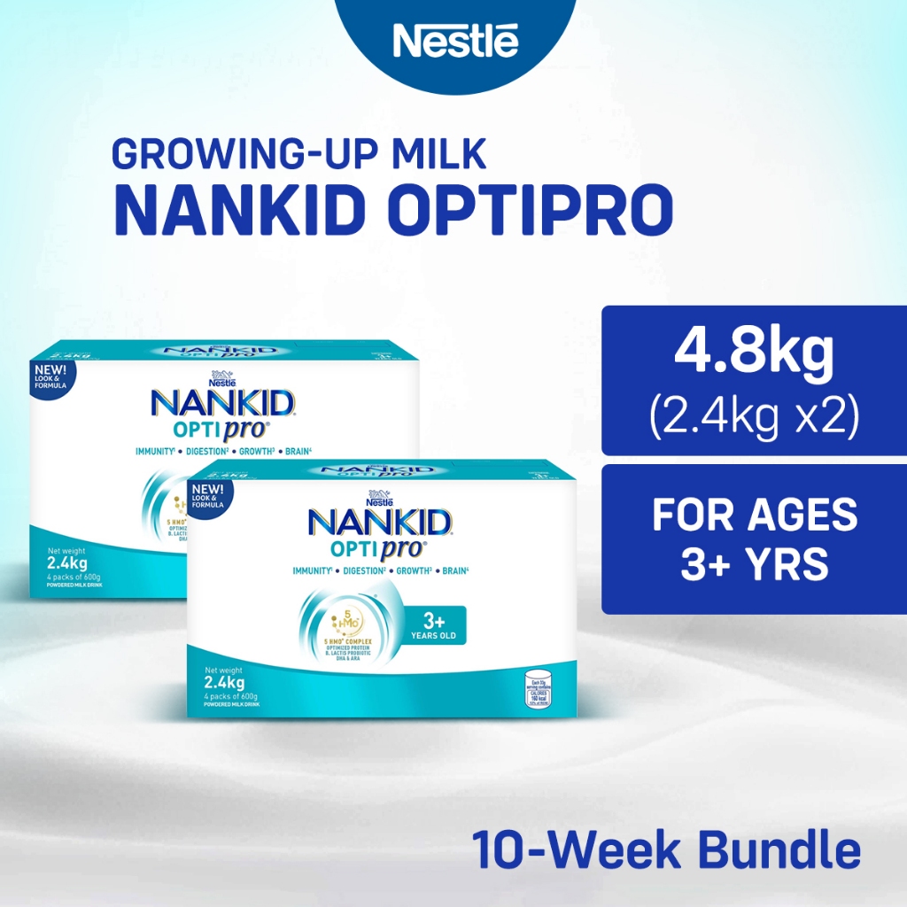 NANKID OptiPro Four Powdered Milk For Children Above 3 Years Old 4.8kg ...