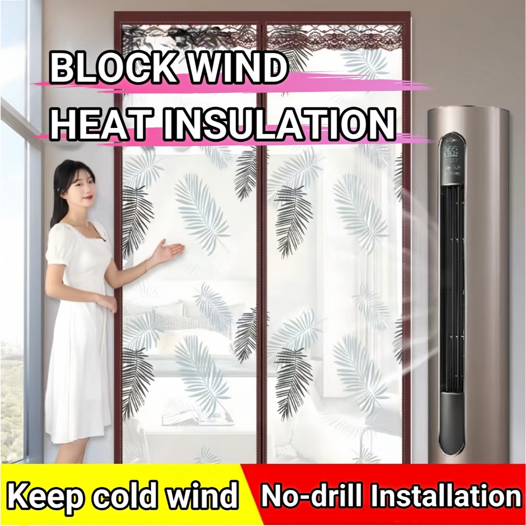 90*210cm Air Conditioning Door Curtain Plastic Door Curtain Long For Bedroom Air Conditioner ...