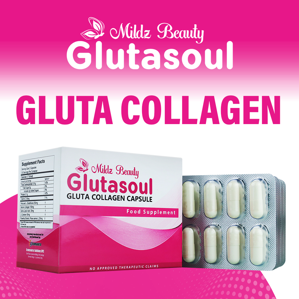 Mildz Beauty Glutasoul Gluta Collagen Capsule glutathione collagen glow ...