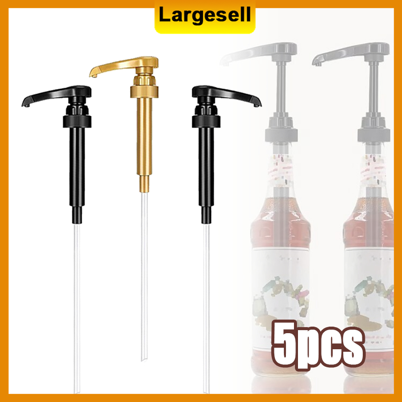 5Pcs 10CC Syrup Pump Hand-press Coffee Milk Tea Syrup Liquid Dispenser Bottle Pump Head | Shopee ...