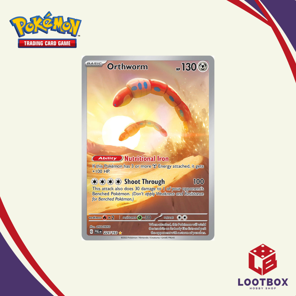 Pokemon Card Game: Orthworm (Illustration Rare) - Paldea Evolved ...