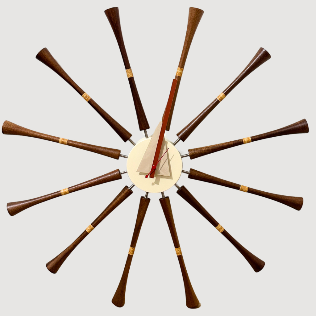 Dusty Cloud George Nelson Spindle Clock | Shopee Philippines