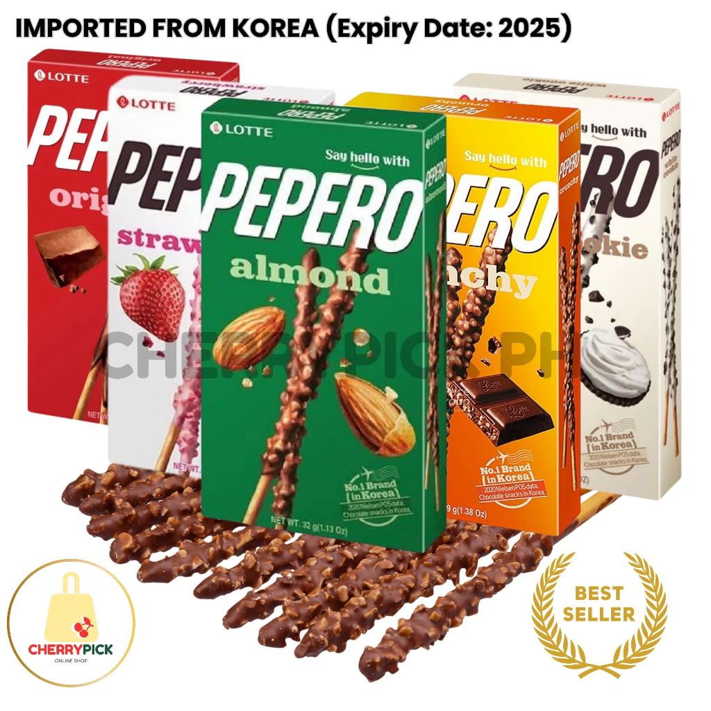 IMPORTED KOREAN Lotte Pepero Chocolate Stick Original/Almond/White ...