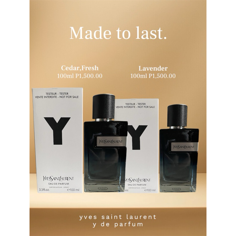 YSL Beauty Y Eau de Parfum | Shopee Philippines