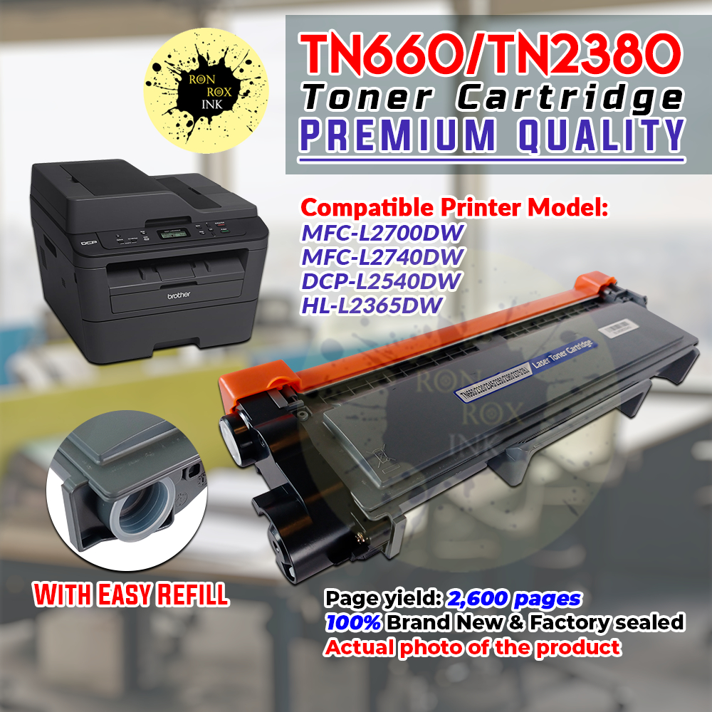 Compatible TN2380 TN-2380 TN660 Toner Cartridge for Brother printer HL ...