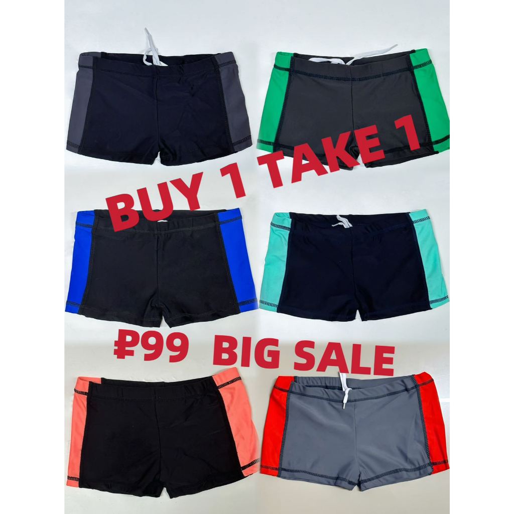 BUY 1 TAKE 1 OP rash guard swimwear shorts for kids unisex 3pcs ...