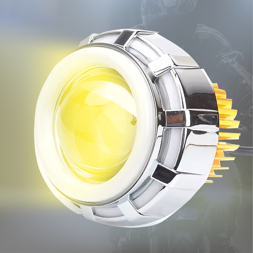 Angel Devil Eyes Projector Lens Car Metal Kit 3.0 inch Bi-xenon For H4 ...