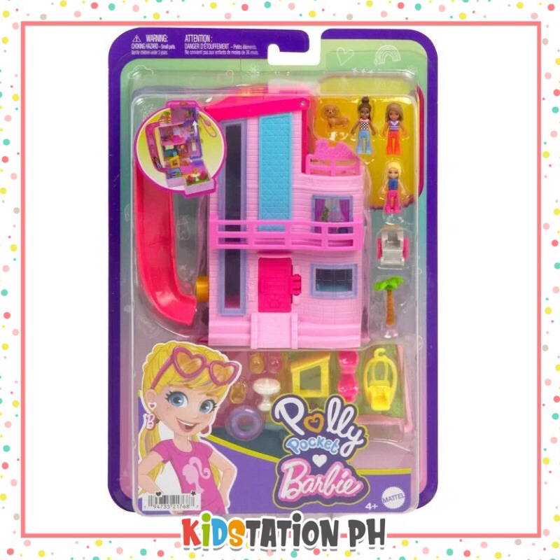Polly Pocket Barbie Dreamhouse Compact Dollhouse Playset | Shopee ...