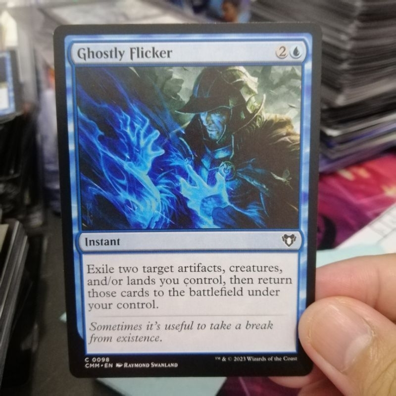 1 Ghostly Flicker CMM MTG card magic the gathering EDH | Shopee Philippines