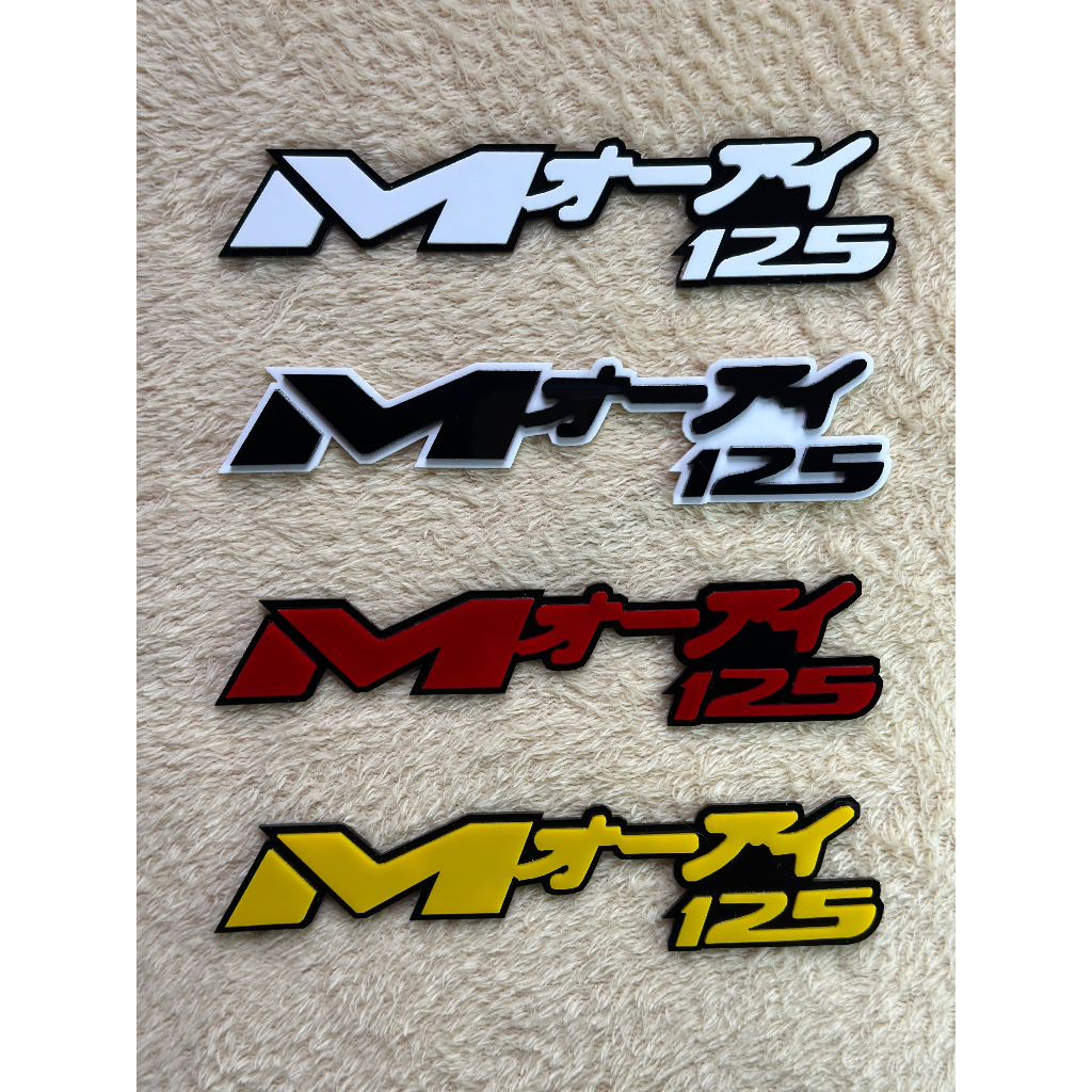 Mio i 125 Acrylic Japanese Style Emblem Sold by Pair | Shopee Philippines
