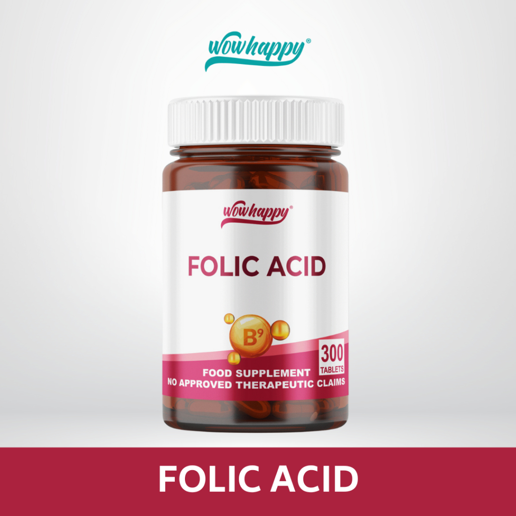 Wowhappy Folic Acid Supplement 400mcg 300 Tablets | Shopee Philippines