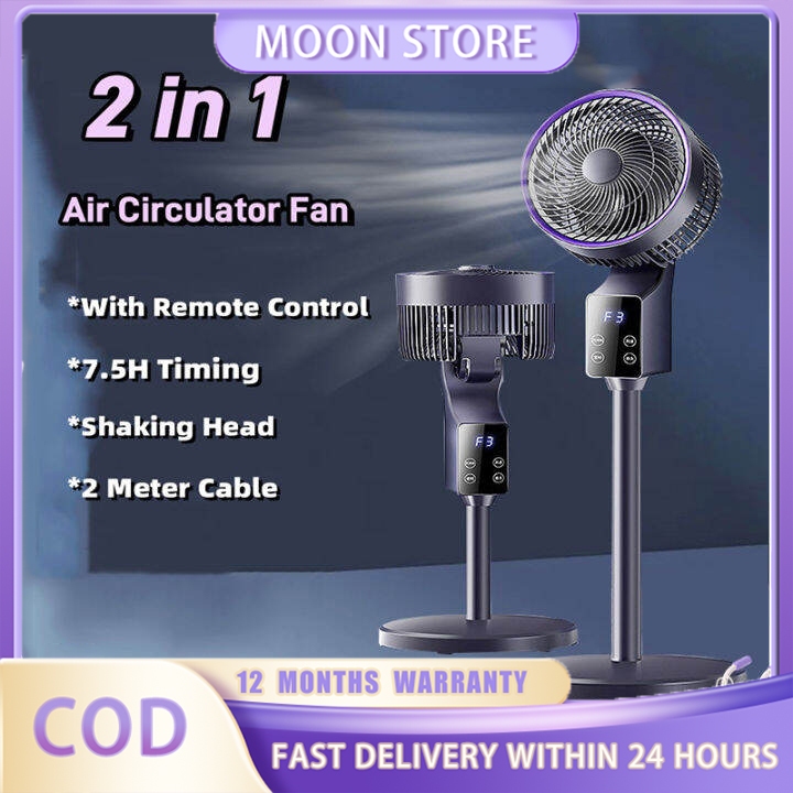 2 in 1 Turbo Stand Fan Inverter Electric Circulator Fan With Remote ...