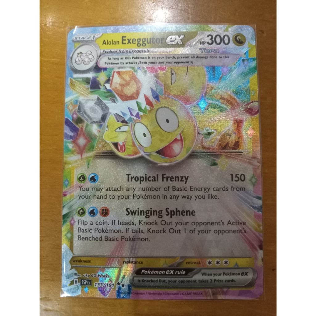 Alolan Exeggutor ex - 133/191 - Ultra Rare SSP Surging Sparks Pokemon TCG Standard ENG | Shopee ...