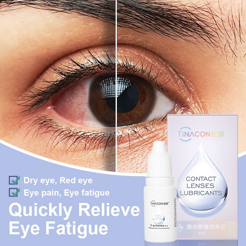 8ML Contact Lens Solution Liquid Nursing for Eyes 1 Pieces Eye Drops ...