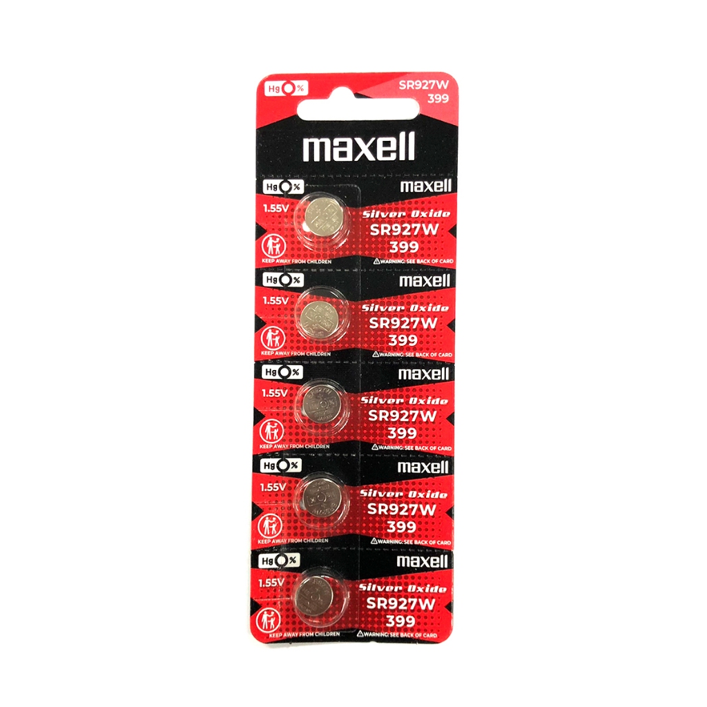 Maxell SR927W / 399 Silver Oxide Battery Pack of 5 | Shopee Philippines