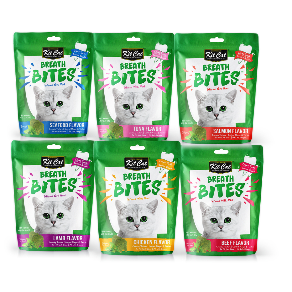 Kitcat Breath Bites Cat Treat 60g | Shopee Philippines