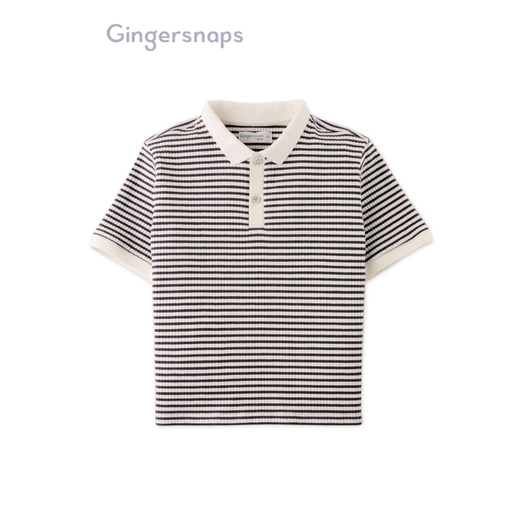 Gingersnaps Boys Adrian Stripey Rib Jersey Polo | Shopee Philippines
