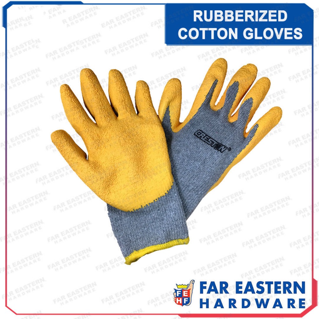 Rubberized Cotton Gloves w/ Rubber 1 PAIR CRESTON | ARMSTRONG | CROCO ...