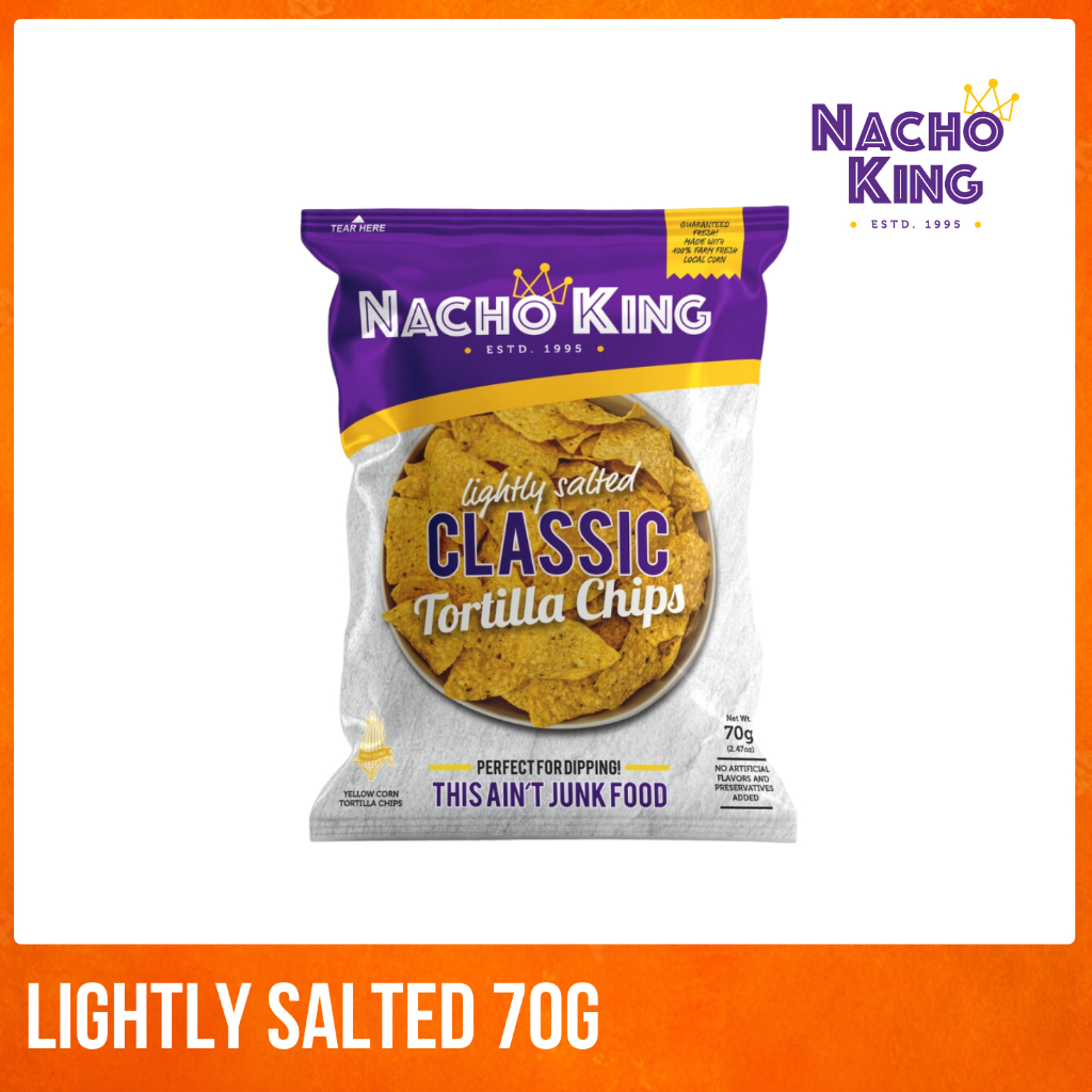 Nacho King Classic Lightly Salted 70g | Shopee Philippines