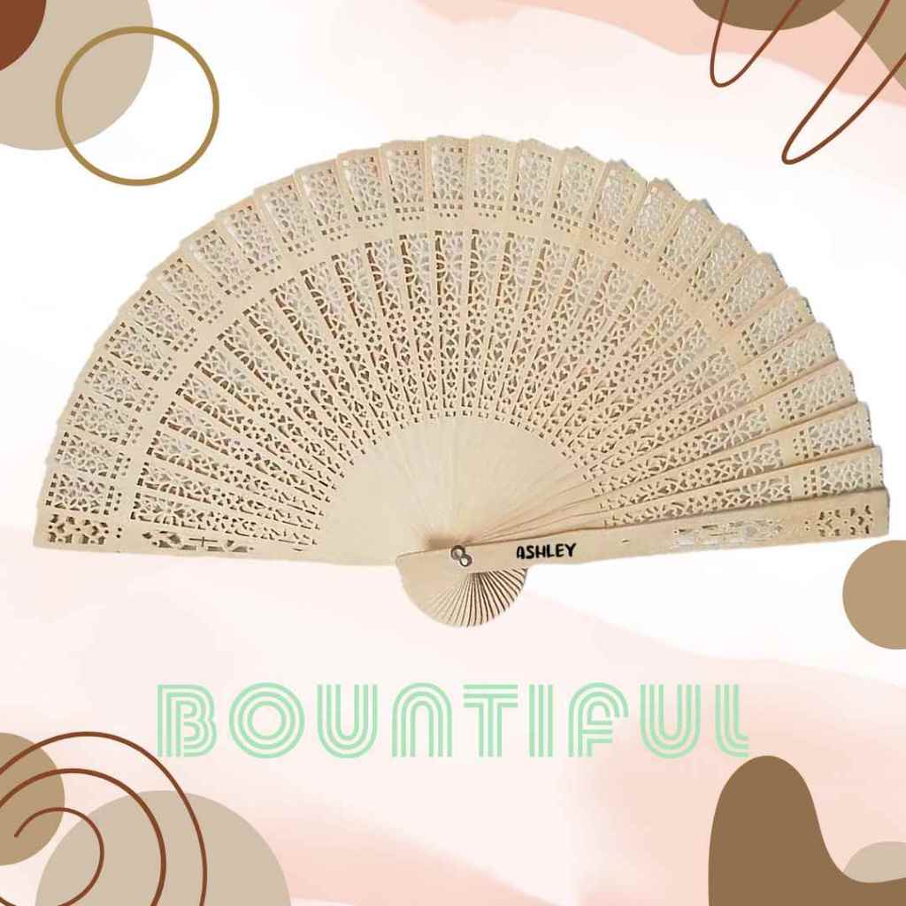 Customized Vintage Bamboo Folding Fan | Shopee Philippines