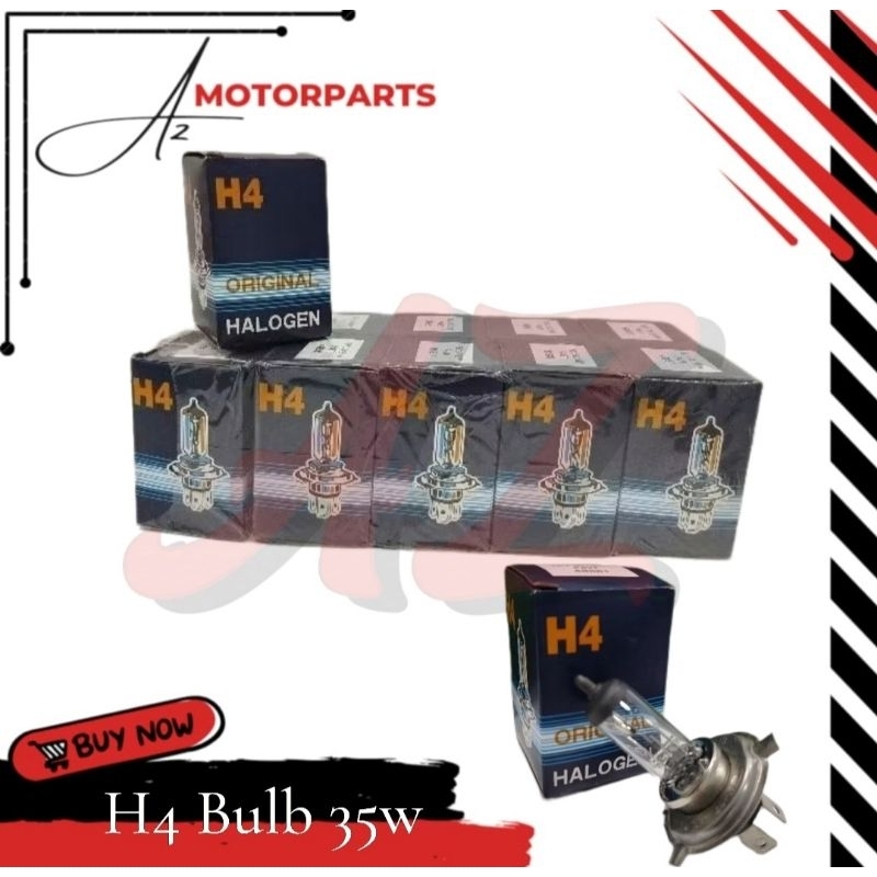 H4 Bulb 35w White (10pcs) | Shopee Philippines