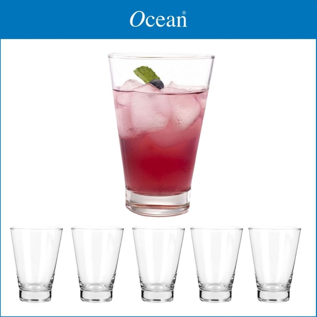 Ocean Glassware Studio Long Drinking Glass 15 1/4 Oz. / 435 mL (SET OF ...