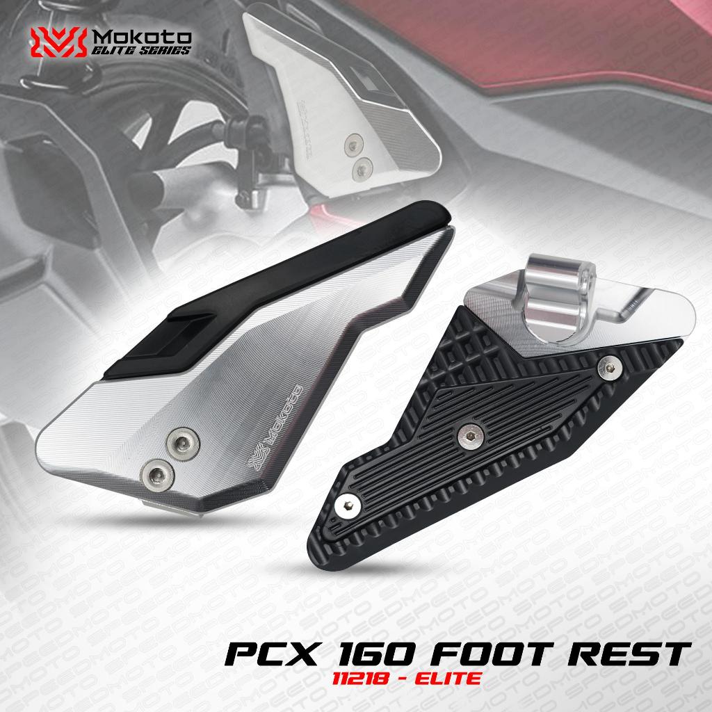 MOKOTO ELITE SERIES PCX 160 V1 CNC ALLOY FOOTREST ONLY 11219 RED /11217 ...