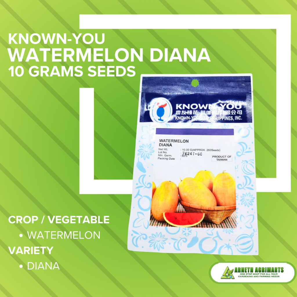 ARNETH WATERMELON DIANA SEEDS BY KNOWN YOU 10 GRAMS | Shopee Philippines