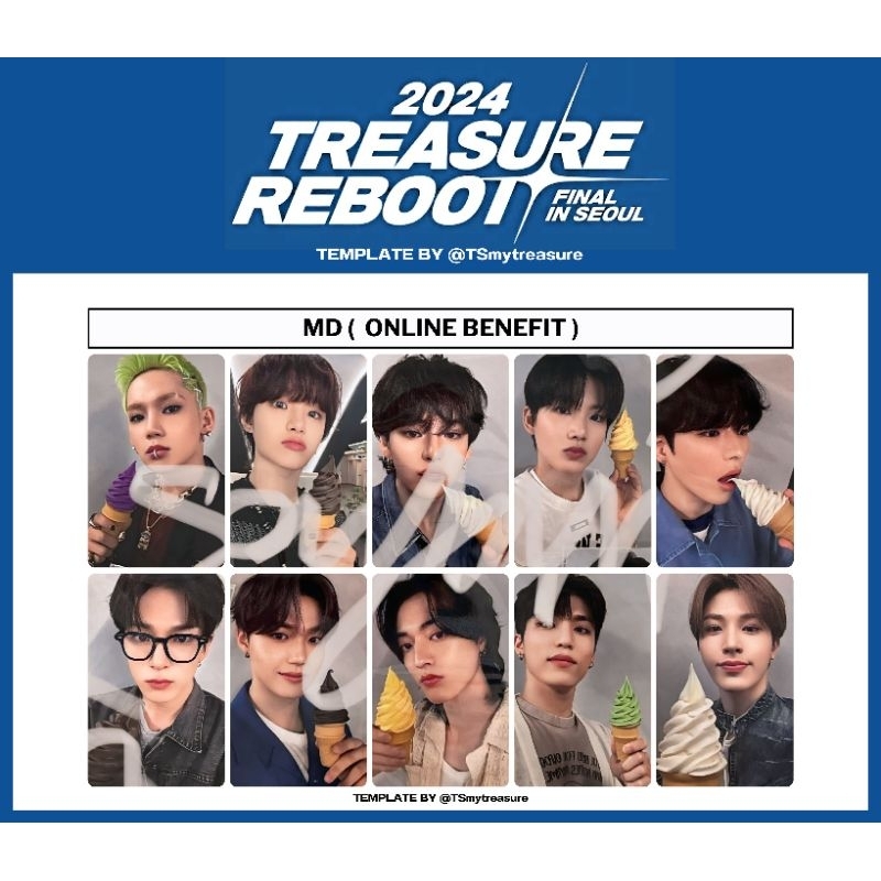 [TREASURE] REBOOT FINAL IN SEOUL MD ONLINE BENEFIT (Ice Cream Ver ...