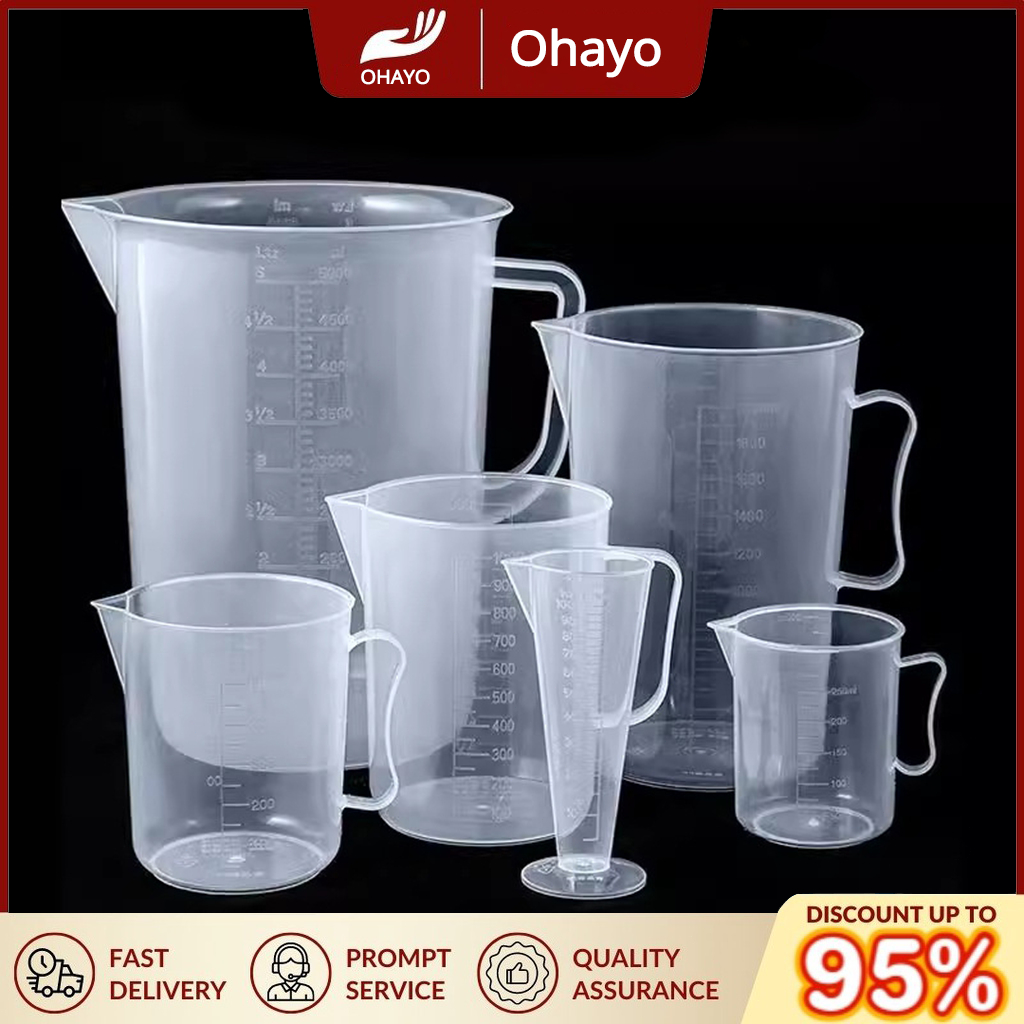 Clear Measuring Pitcher Measuring Cup Plastic Measure Jug With Scale ...