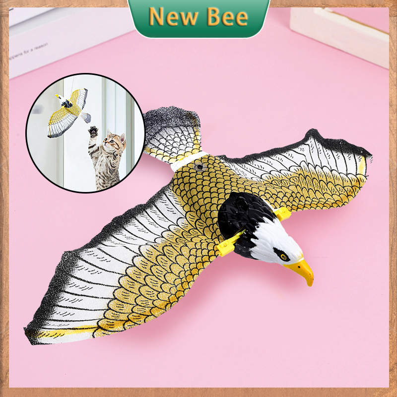 Electric Birds Fake Eagle Toys Hanging Simulation Interactive Bird Pet ...